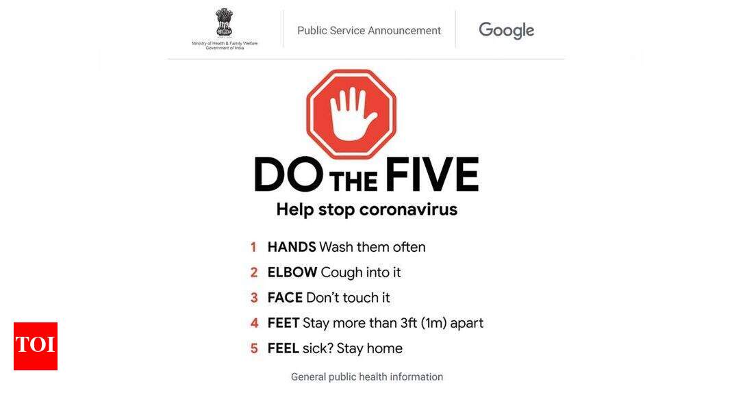Google Tips For Coronavirus: Google homepage shows ‘Do the Five’ tips ...