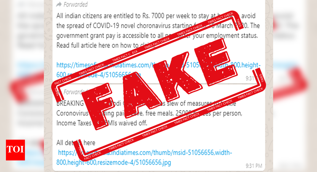 FAKE ALERT: False News being spread with TOI links - The Times of India