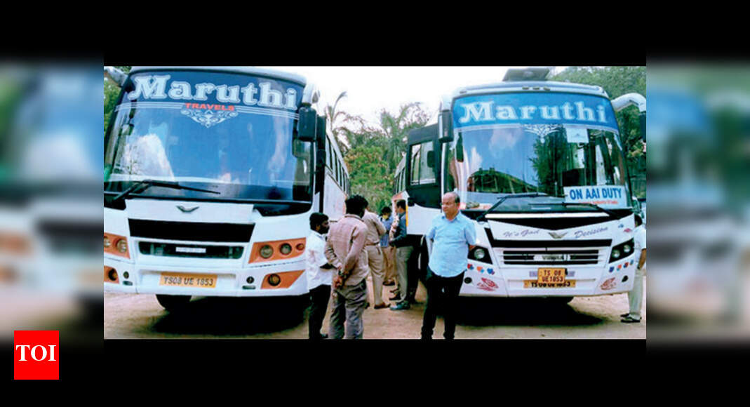 Hyderabad: Buses with same number plates seized | Hyderabad News ...