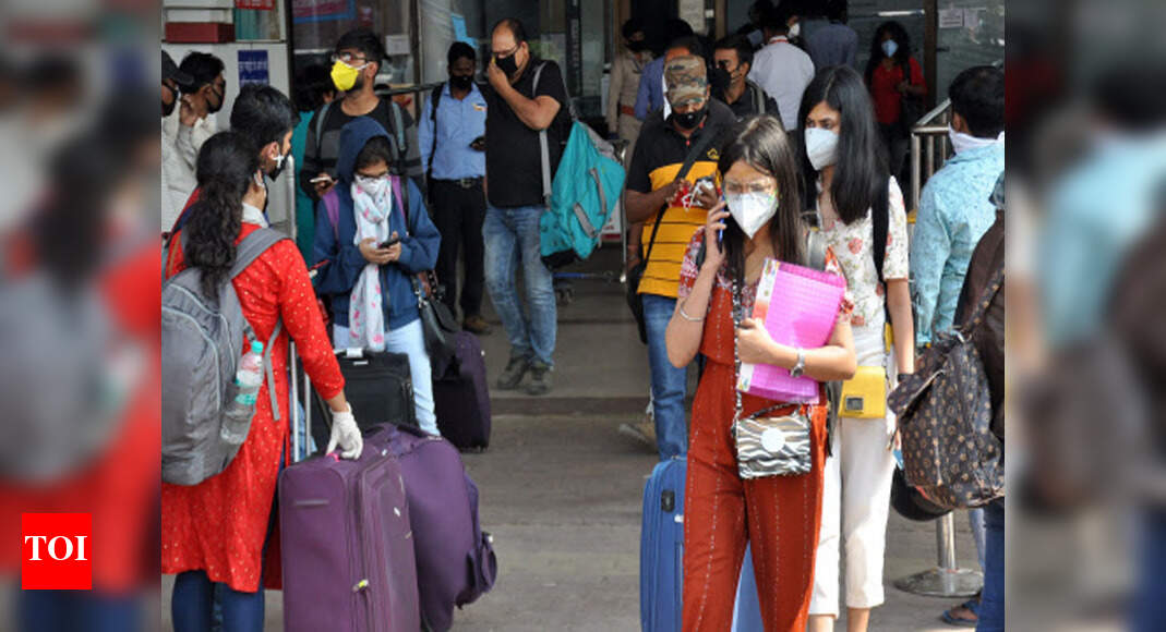 Coronavirus scare: Rush at Patna airport after lockdown | Patna News - Times of India