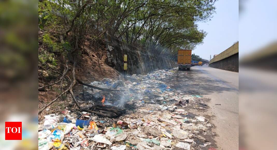 roads becoming waste dumb - Times of India