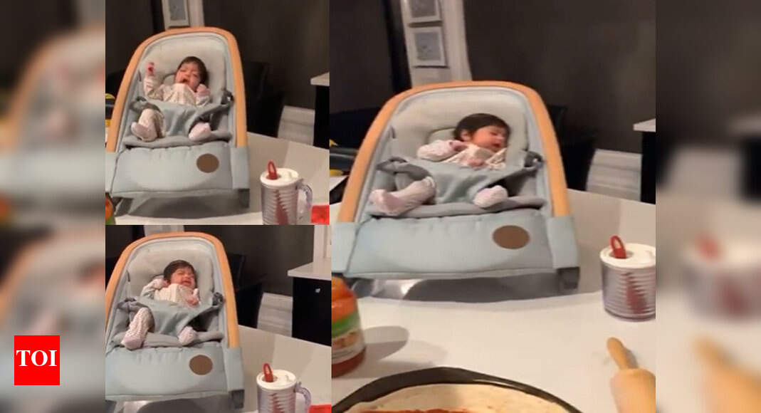 We just caught a glimpse of one of Neeru Bajwa's twin babies and we ...