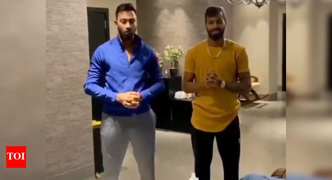 Pandya brothers urge everyone to stay at home to contain COVID-19 | Off ...