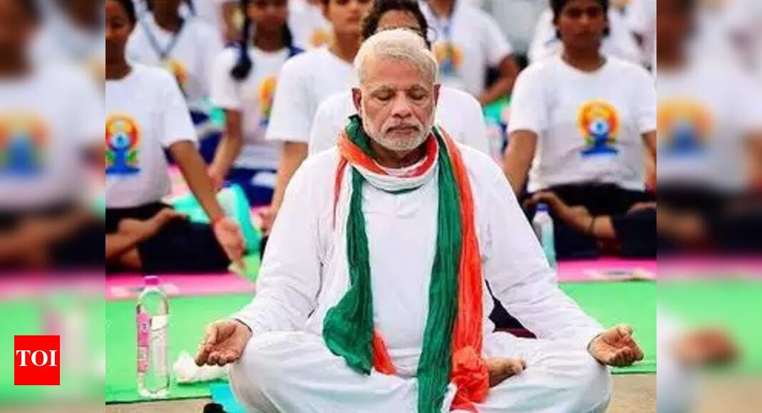 Modi yoga video: Narendra Modi shares 3D animated videos of him ...