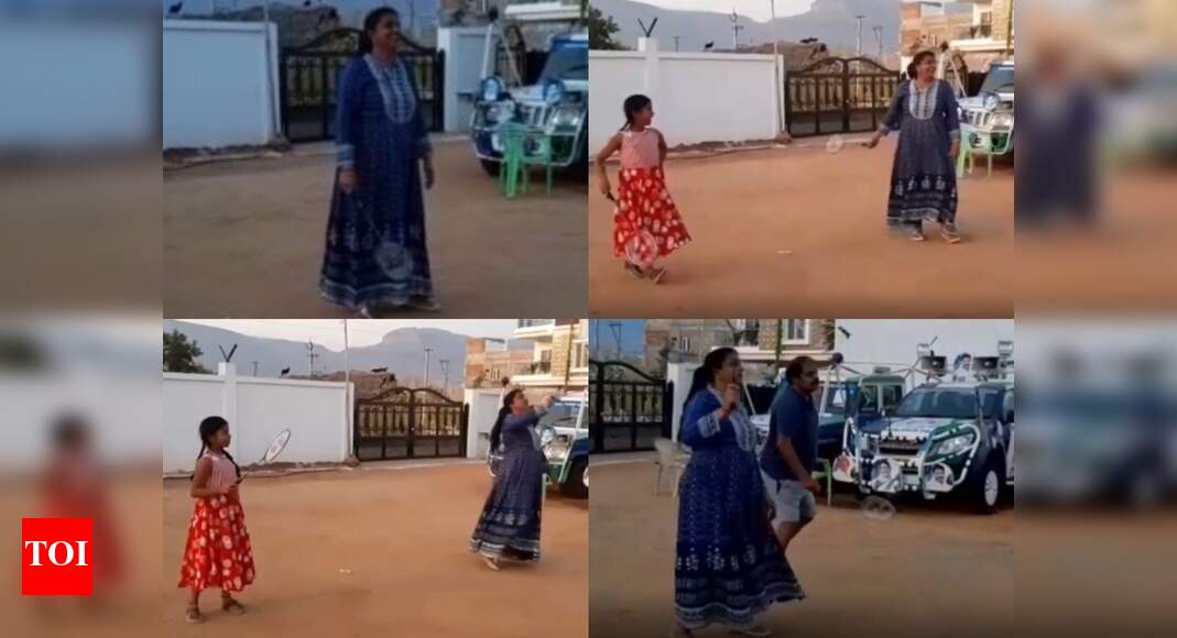 Jabardasth Judge Roja Selvamani Shares A Video Of Playing Badminton At Home Gets Trolled