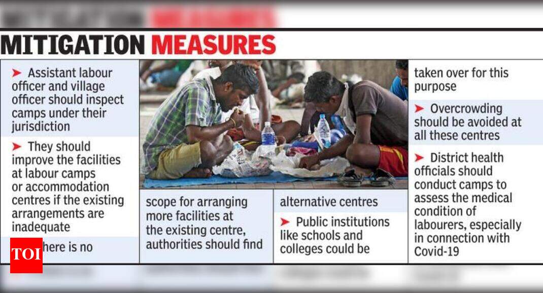 Officials inspect guest workers’ camps | Kochi News - Times of India