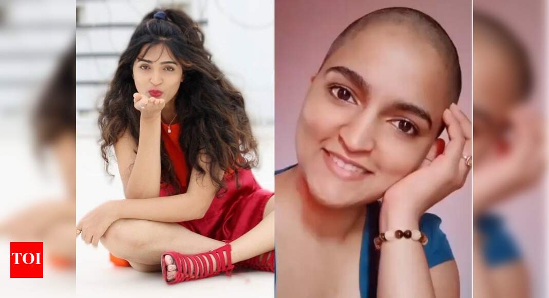 Actress Sukrutha Wagle donates her hair for a good cause | Kannada ...