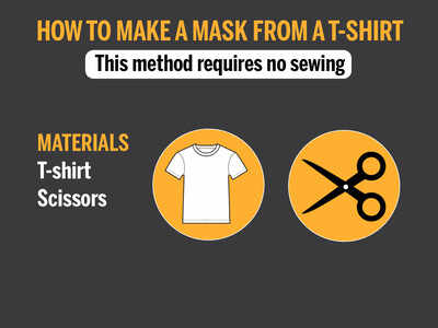 How to make a T-shirt mask - Times of India