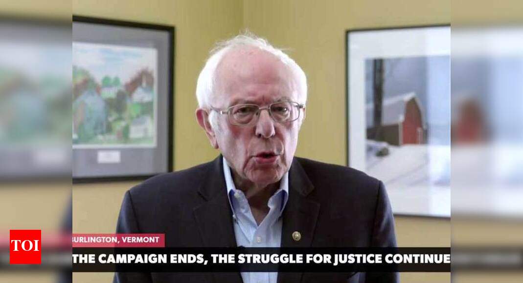 Bernie Sanders drops out of US Presidential race - Times of India
