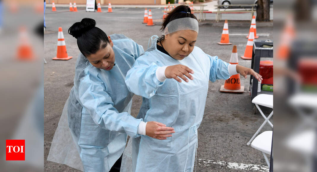 Covid-19: UK hospitals report body bag, PPE shortages - Times of India