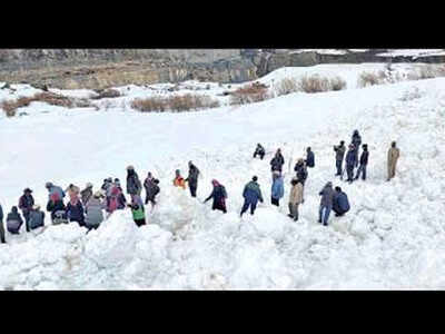 Farmer buried as avalanches hit Lahaul | Shimla News - Times of India
