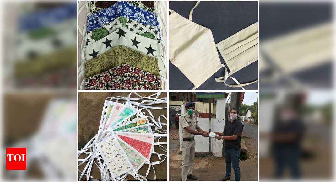Goan fashion designer donate masks to frontline workers during the ...