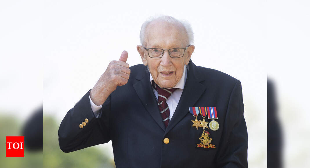 Captain Tom Moore, 99, in the running for British Sports Personality of ...