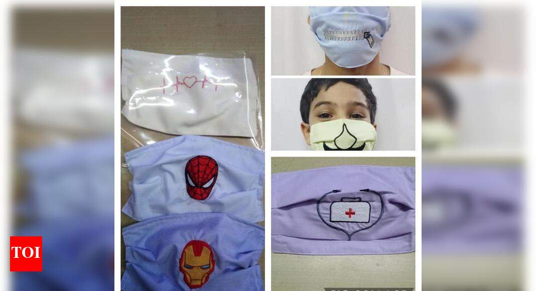 Masks with designs amid coronavirus - Times of India
