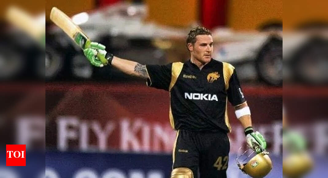 Brendon McCullum: On this day in 2008: Playing for KKR, Brendon ...