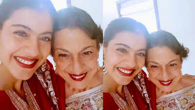 Kajol shares an adorable throwback picture with her mother Tanuja; says ...