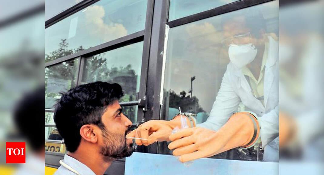Gurugram bus becomes mobile sample collection centre for Covid-19 test ...