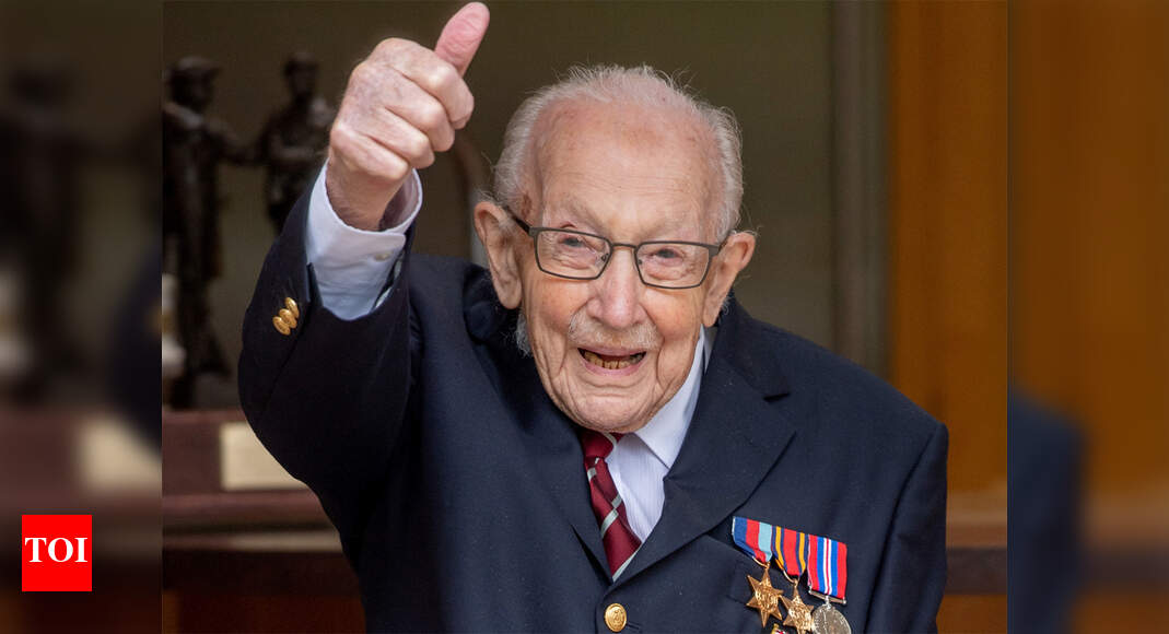 Captain Tom Moore made honorary member of England cricket team on 100th ...