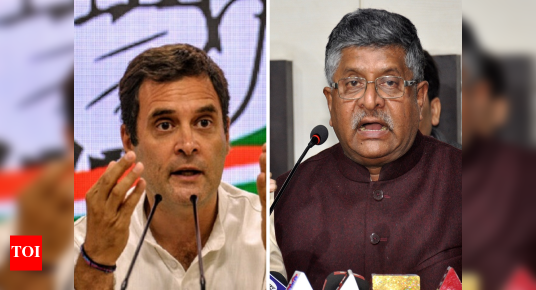 Rahul, Prasad slug it out over Aarogya app | India News - Times of India