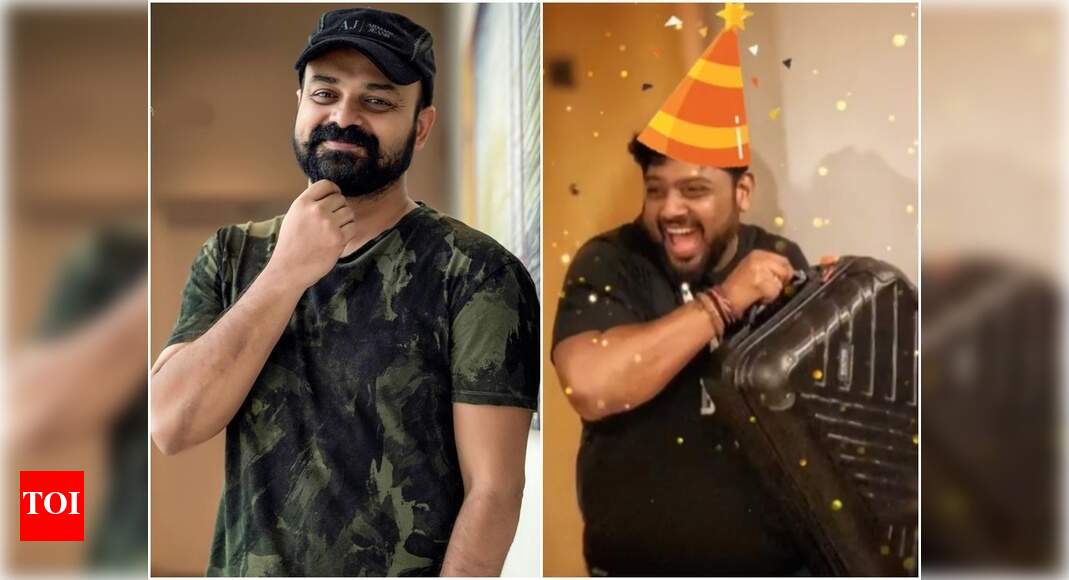 Mithun Ramesh gets a birthday surprise from actor Kunchako Boban ...