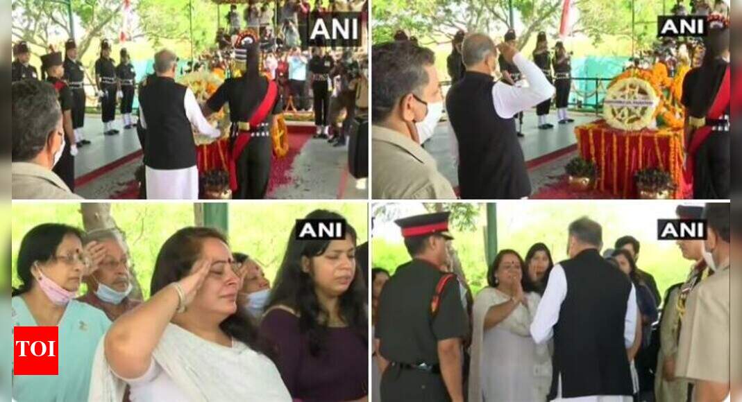 Rajasthan CM, South Western Army chief pay tributes to Col Ashutosh ...