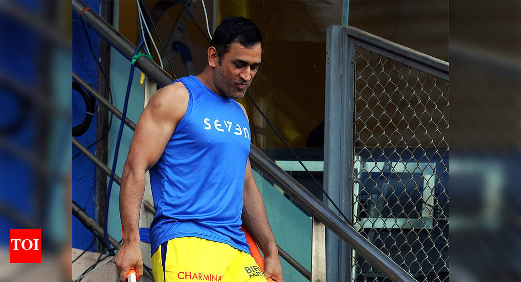Dhoni's back...quite literally so: CSK share Thala's video | Cricket ...