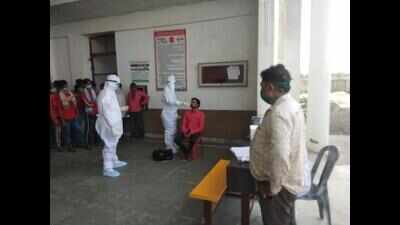 Now, random pool tests for migrant workers | Bareilly News - Times of India
