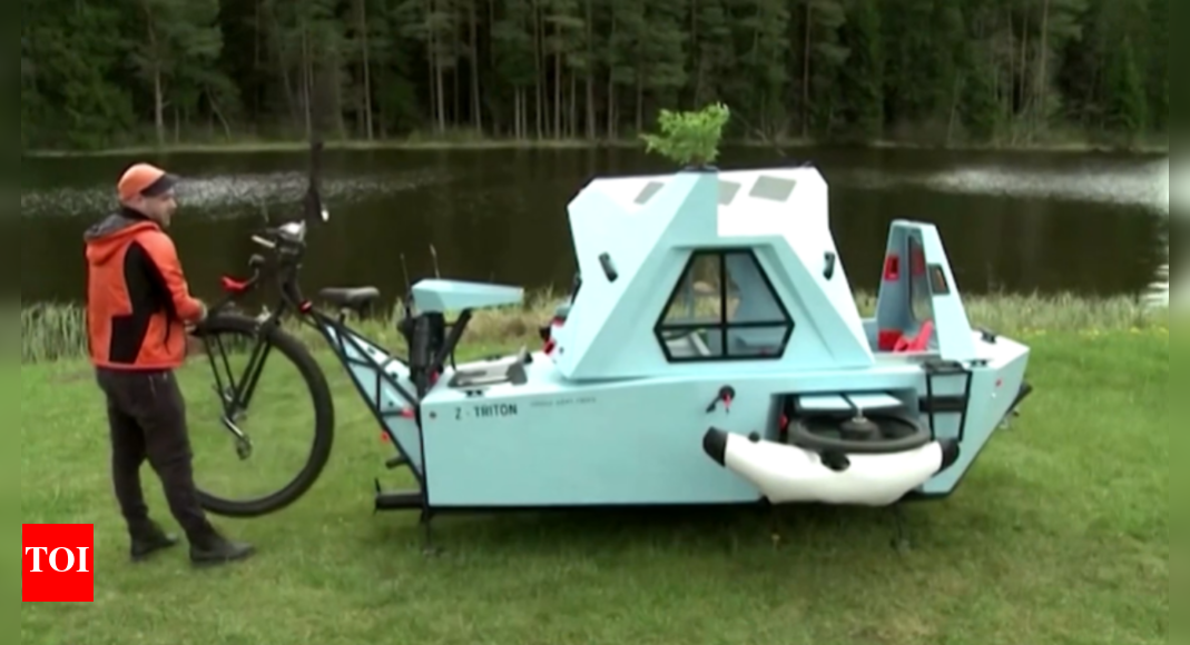 Z-Triton, a floating house on tricycle - Times of India