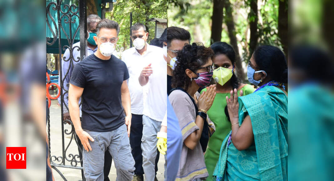 PHOTOS: Aamir Khan and wife Kiran Rao attend assistant Amos Paul's last ...