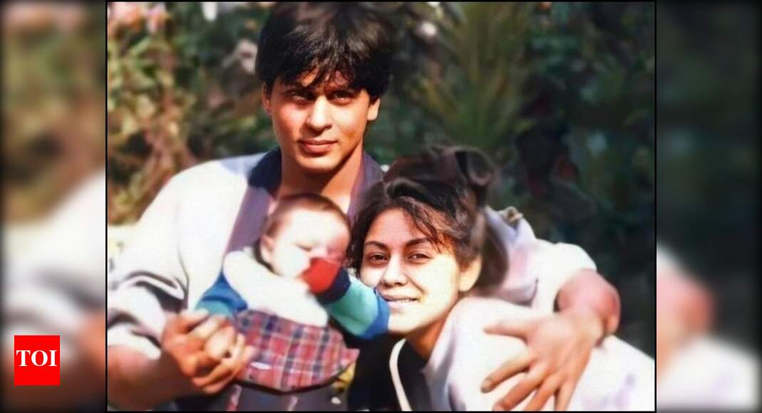THIS throwback picture of Shah Rukh Khan holding little Aryan in a baby ...