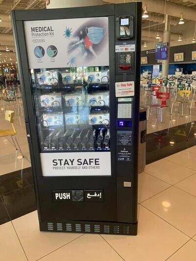 Mask vending kiosk at Nagpur rly station | Nagpur News - Times of India