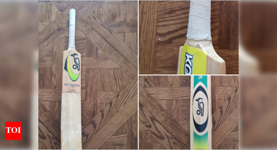 'This baby': Ponting shares pictures of favourite bat, says it's worn ...
