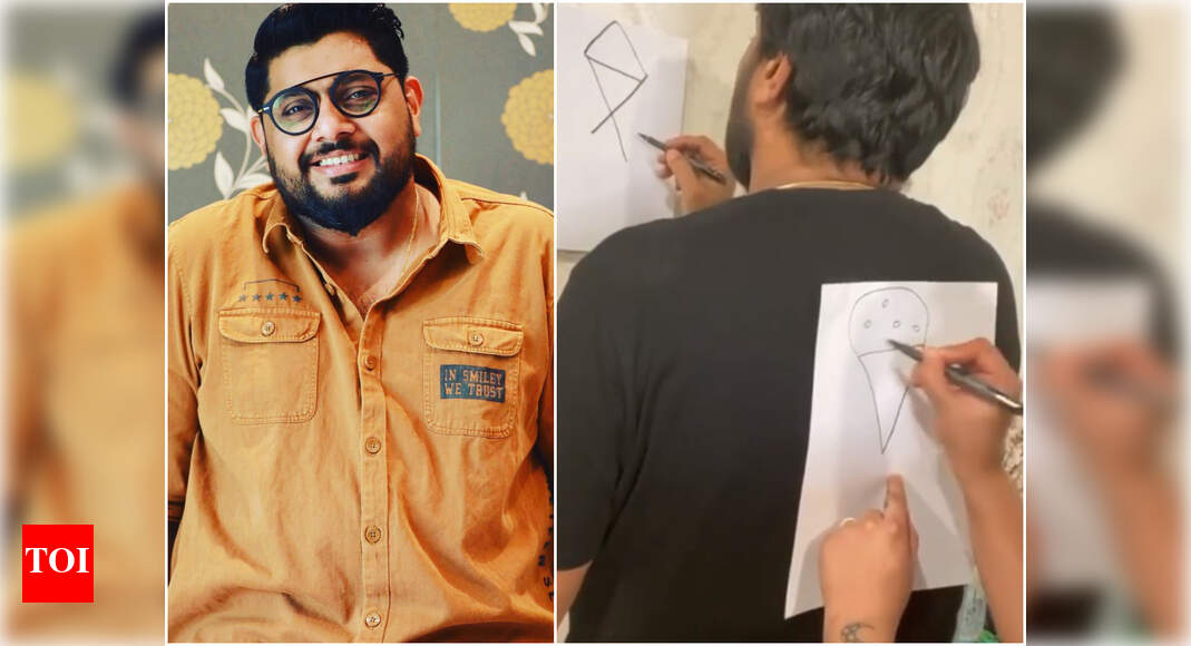 TV host Mithun Ramesh takes up wife's doodle challenge, the result is ...