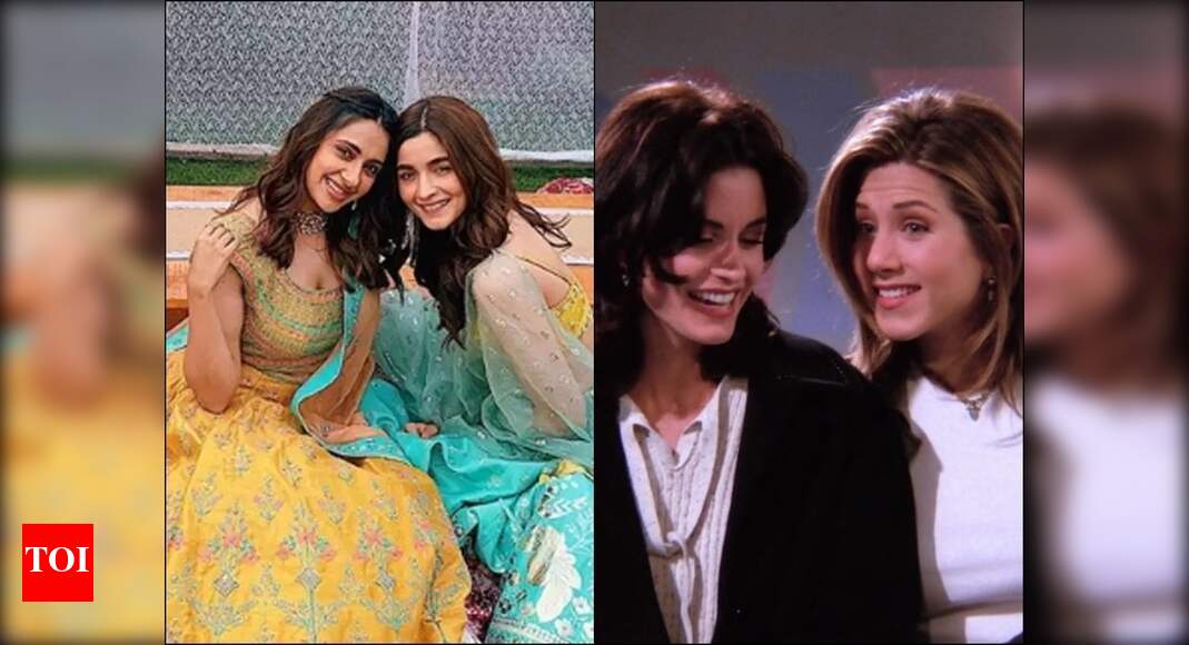 Alia Bhatt as Rachel and Akansha Ranjan Kapoor as Monica from FRIENDS ...
