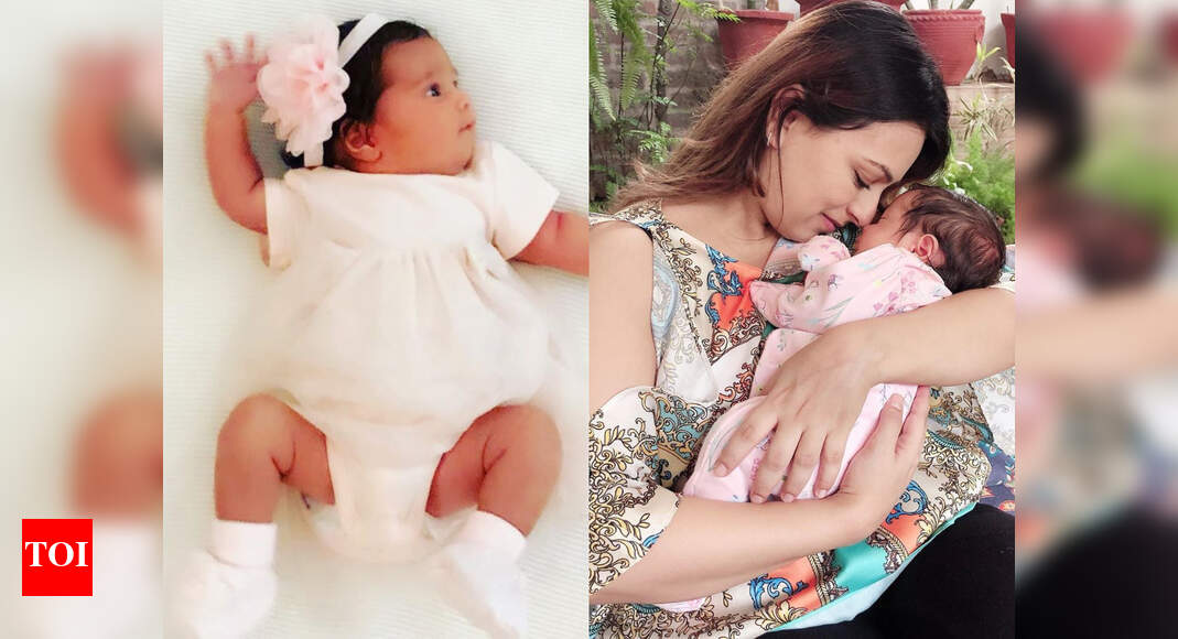 Deeya Chopra’s baby girl turns one month, reveals her face with this ...