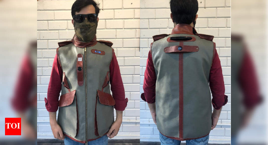 A jacket that helps to maintain social distance and fight coronavirus ...