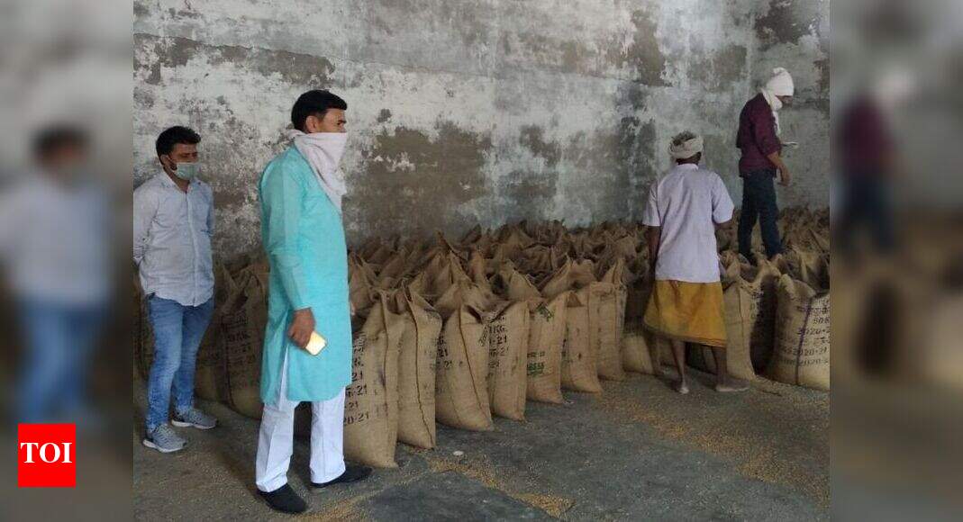 Agra: Distressed farmers forced to sell wheat below support price ...