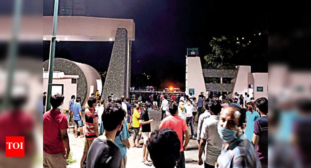 Noida: Society of 3,000 families sealed after three cases; residents ...