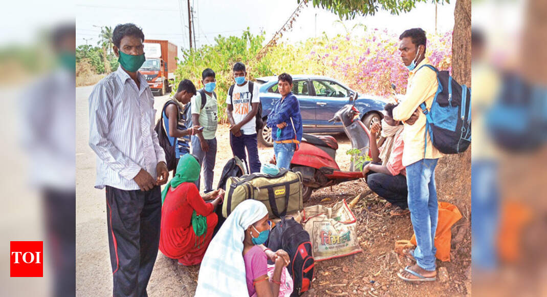 Migrants left homeless and hopeless after missing train in Goa | Goa ...