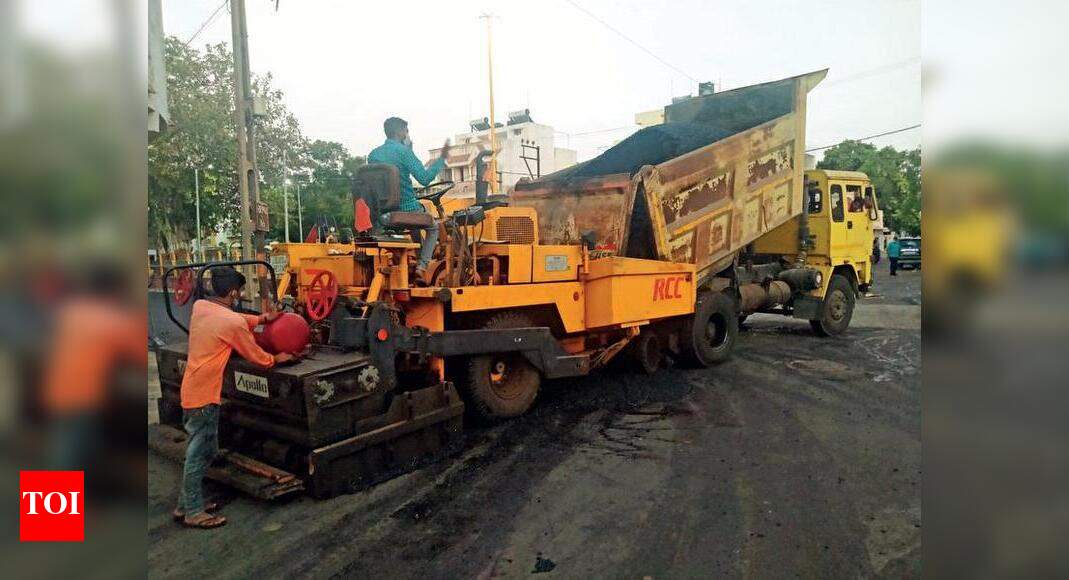 Pre-monsoon work begins on war footing in Rajkot | Rajkot News - Times ...