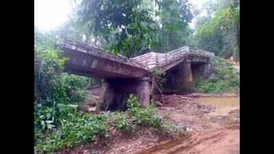 Bridge connecting tribal village with 125 families in Dakshina Kannada ...