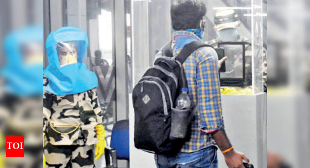 Kolkata: Masks, social distancing make for jittery flyers | Kolkata ...