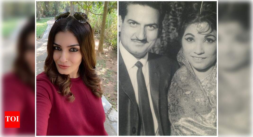 Raveena Tandon pens a heartfelt note for her parents Ravi Tandon and ...