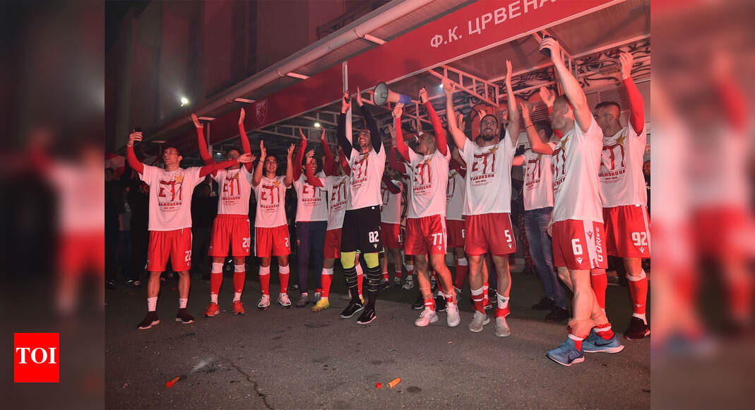 Red Star crowned champions as Serbian football league restarts ...