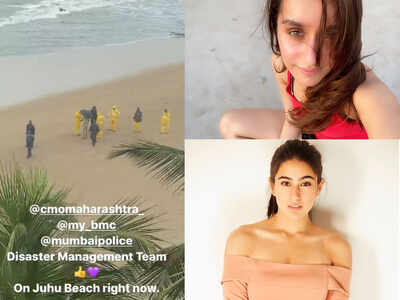 Sara Ali Khan, Shraddha Kapoor and Sidharth Malhotra urge fans to stay safe as cyclone Nisarga ...