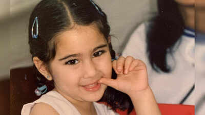 Fans go gaga over Sara Ali Khan's adorable childhood photo; call it ...