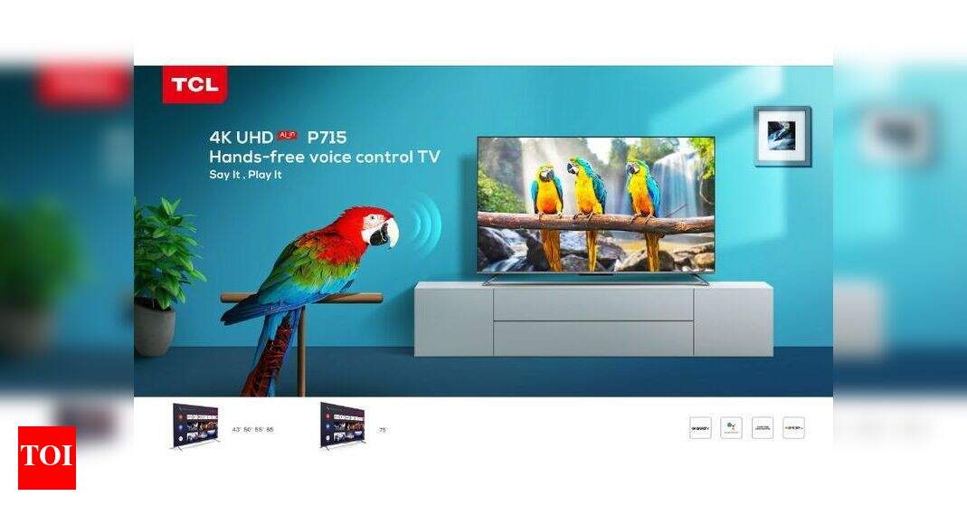 TCL launches 4K Android-powered TVs with pop-up camera - Times of India