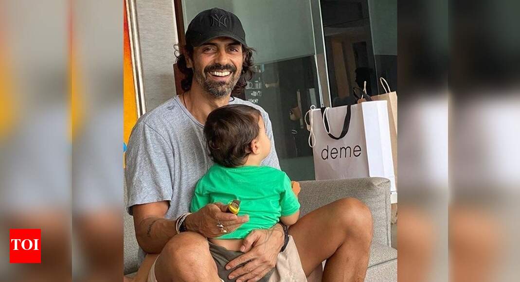 This adorable picture of Arjun Rampal with son Arik is too cute to miss ...
