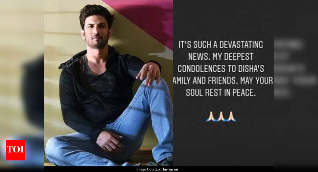 “It’s such a devastating news, ”Sushant Singh Rajput mourns the loss of ...