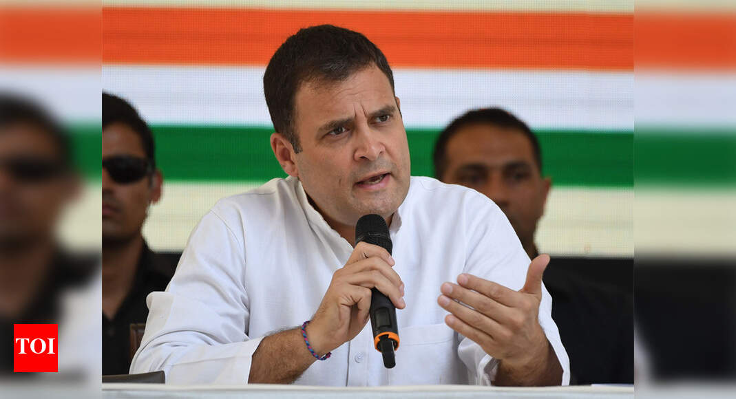 Rahul Gandhi questions PM Modi's silence on border issue with China | India News - Times of India